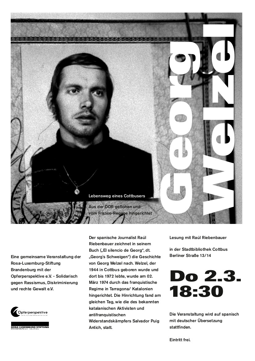 Georg Welzel – Lebensweg eines Cottbuser, aus der DDR geflohen und vom ...